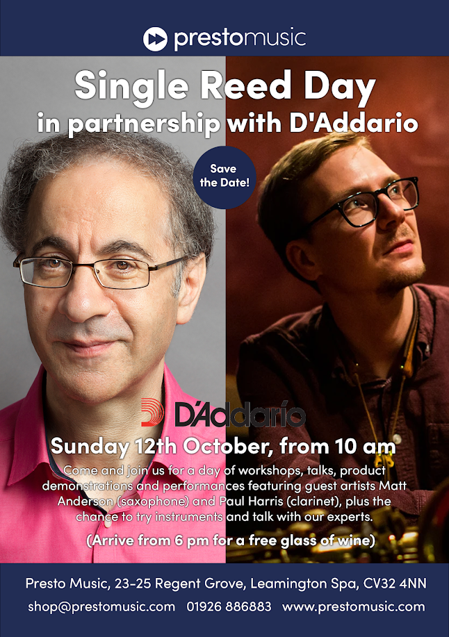 Single Reed Day (in partnership with D'Addario) - Royal Leamington Spa